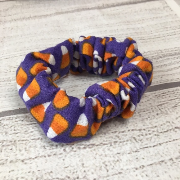 Handmade | Accessories | Purple Candy Corn Hair Scrunchienew | Poshmark